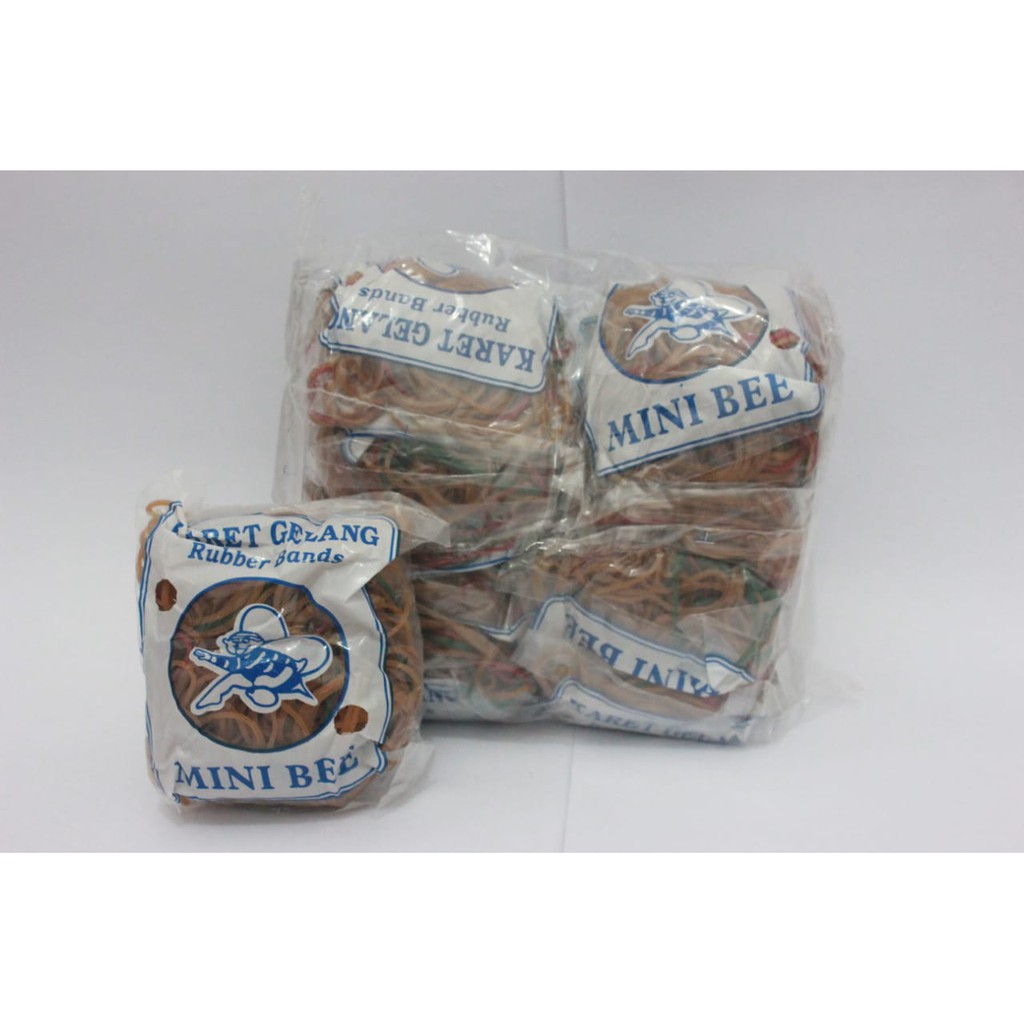 Jual Karet Gelang Pentil Mini Bee Kemasan 100gram Warna | Shopee Indonesia