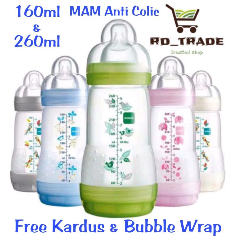 Jual MAM Botol Susu Anti Kolik / Anti Sedak / MAM Anti Colic 160ml ...