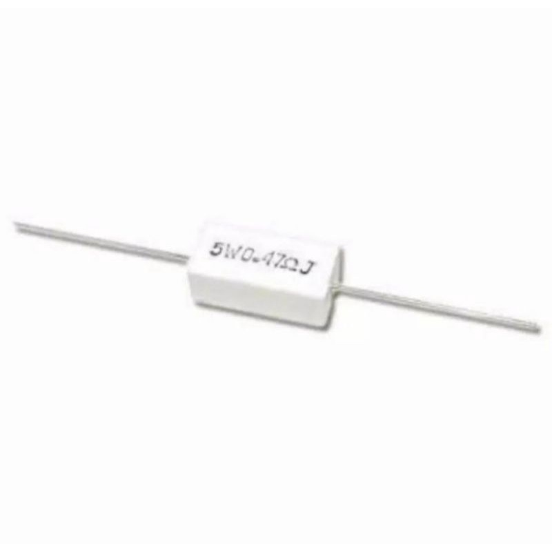 Jual Resistor Kapur 0,47 Ohm 5 Watt | Shopee Indonesia