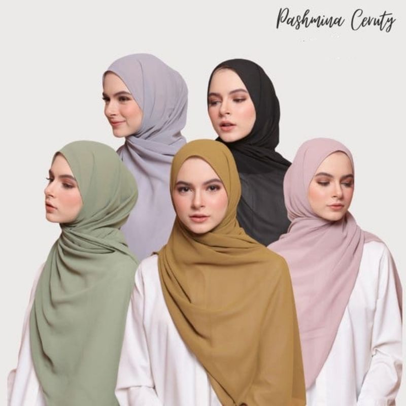 Jual HIJAB PASHMINA POLOS/PASHMINA CERUTY BABYDOOL/PASHMINA INSTAN | Shopee Indonesia