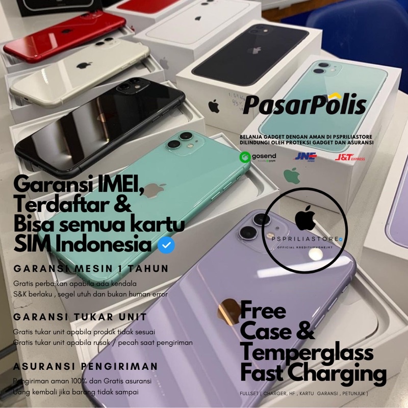 Jual IP 11 - 64GB 128GB 256GB - Like New - JAMINAN ORI | Shopee Indonesia