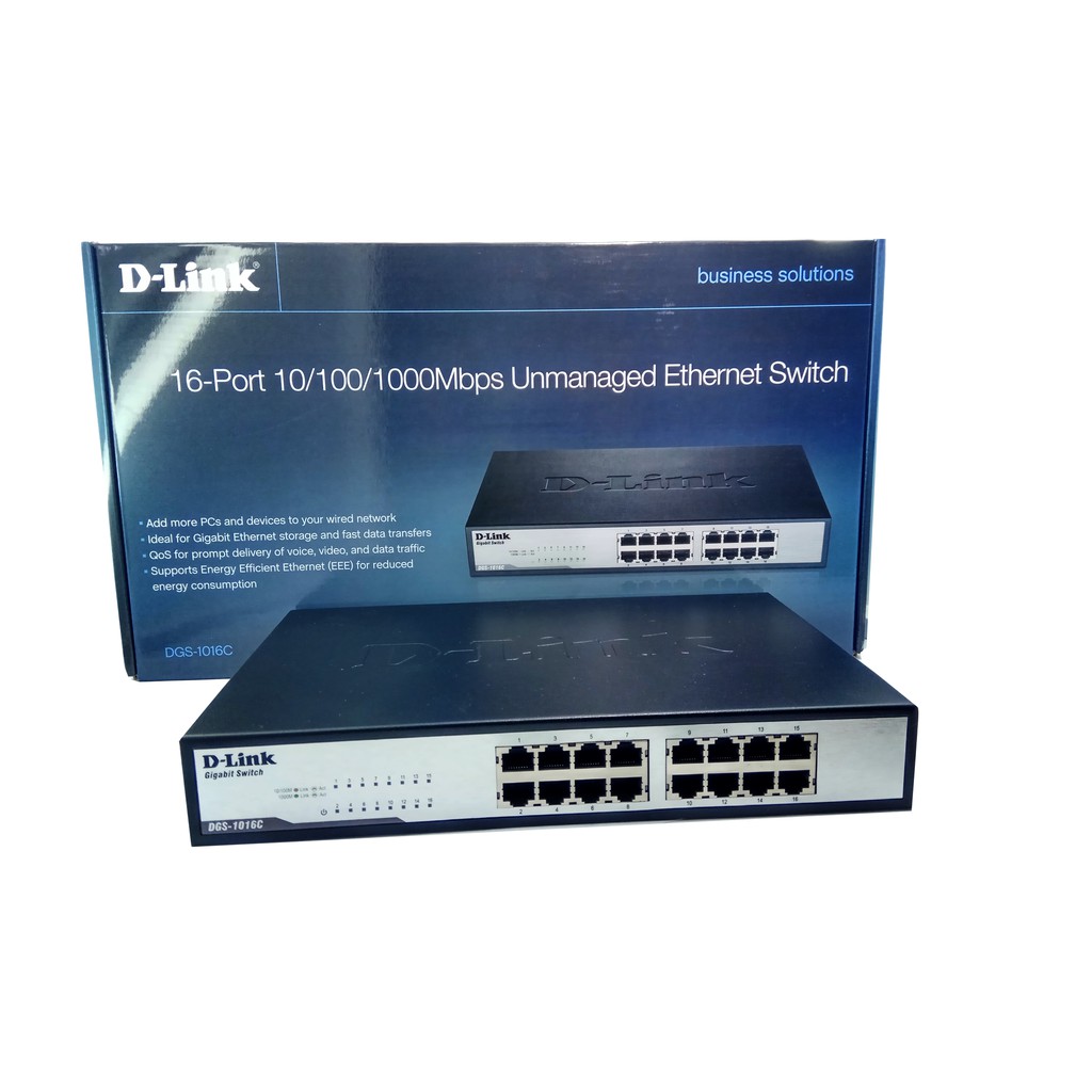D-Link DGS-1016C Switch 16 Port 10/100/1000 Mbps | Shopee Indonesia