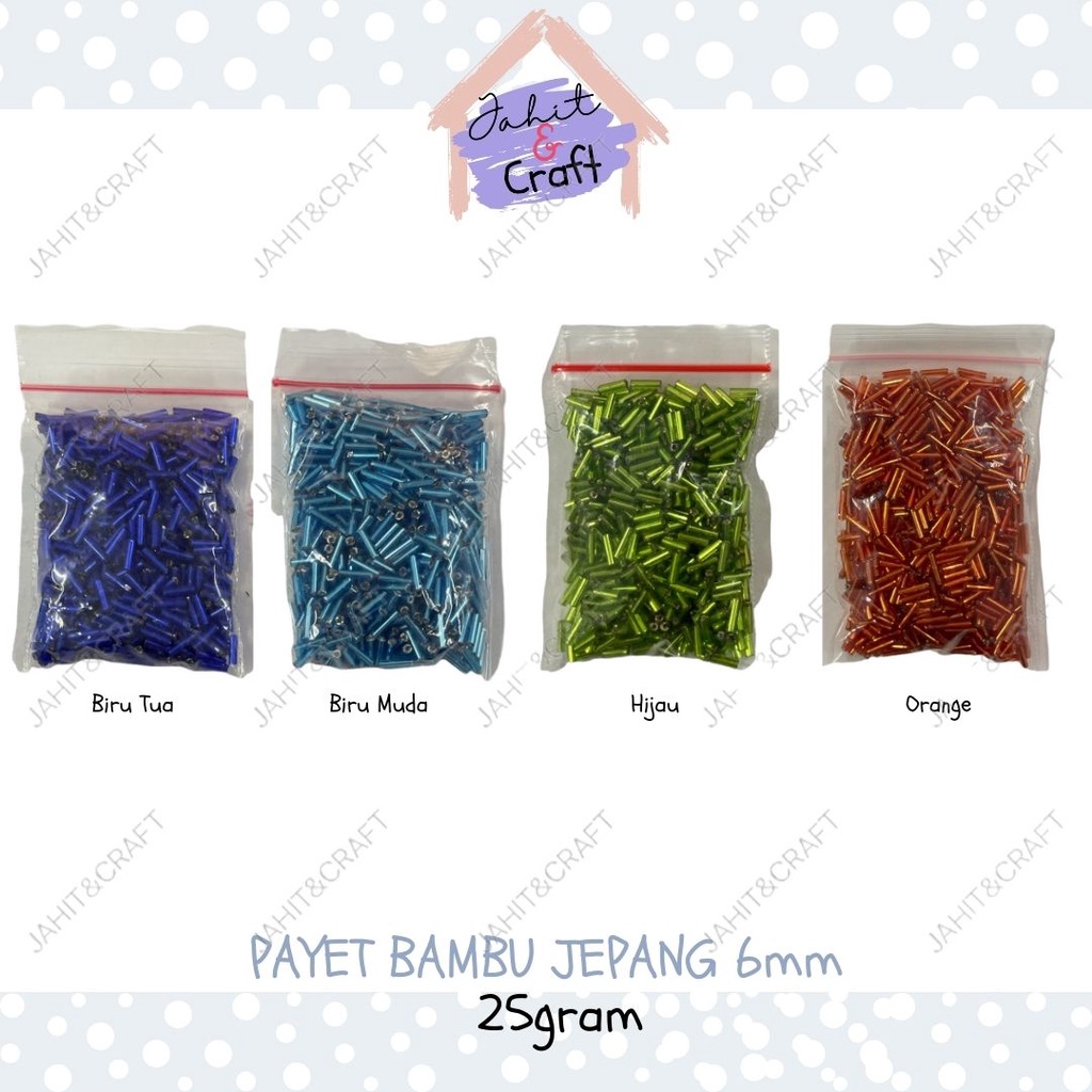 Jual Payet Bambu Jepang -+6mm / Mote Payet Bambu Batang 6mm | Shopee ...
