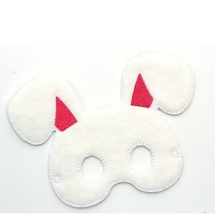 Jual Topeng Hewan Kelinci Bunny Mask Felt Rabbit White Kostum Pentas ...