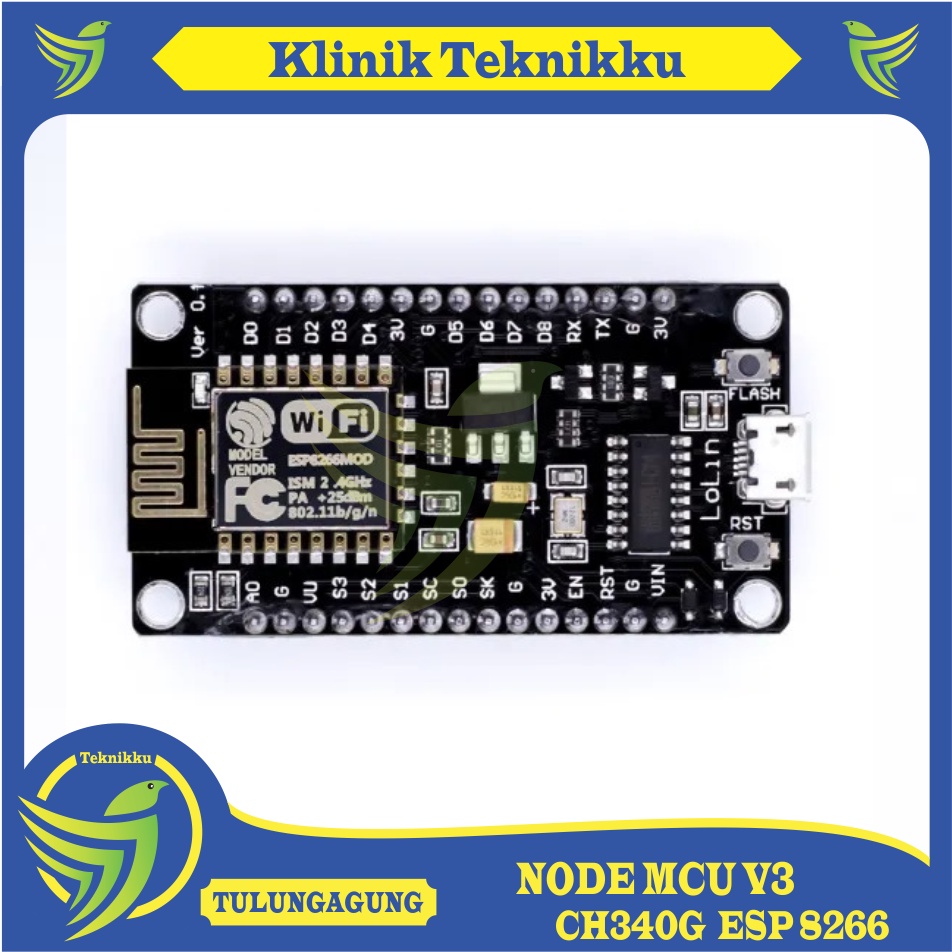 Jual NODEMCU V3 CH340G ESP8266 | Shopee Indonesia