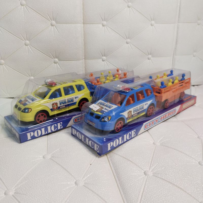 Jual Mainan mobil polisi city hero police car + bak | Shopee Indonesia