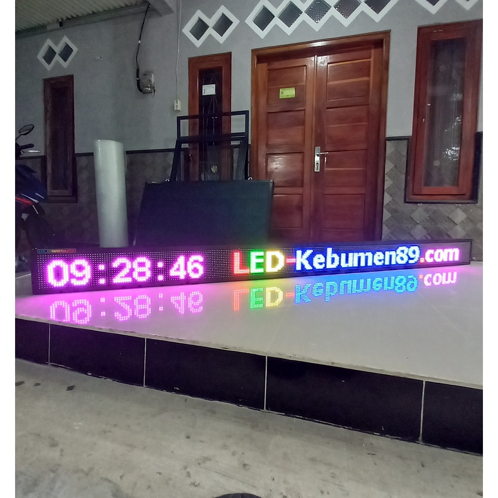 Jual Running text 300x20cm full colur RGB outdoor | Shopee Indonesia