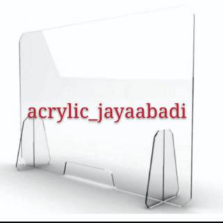 Partisi / Akrilik / Sekat / Meja Covid 80cm×60cm | Shopee Indonesia