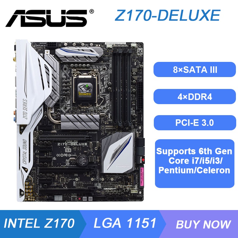 Jual PREORDER ASUS Z170-DELUXE Motherbaord 1151 Motherbaord DDR4 64GB 3200MHz Intel Z170 Support ...