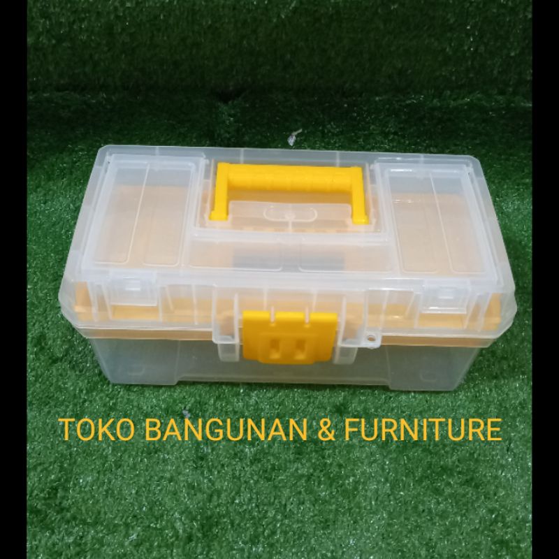 Jual TOOL BOX TIDY TRANSPRAN / KOTAK PENYIMPANAN Indonesia|Shopee Indonesia