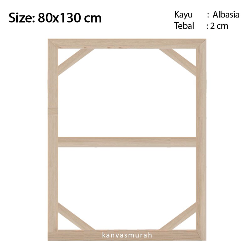 Jual Spanram 80x130 cm Span Ram Kayu Frame 130x80 cm | Shopee Indonesia