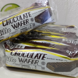 Jual Nitto Chocolate Wafer 1 Renceng isi 10 Pcs | Shopee Indonesia