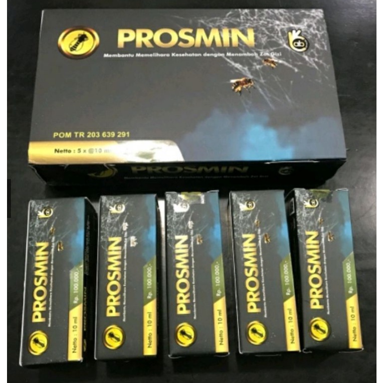 Jual PROSMIN ORIGINAL 1 Box isi 5 Botol @10ml Propolis Mineral ORIGINAL ...