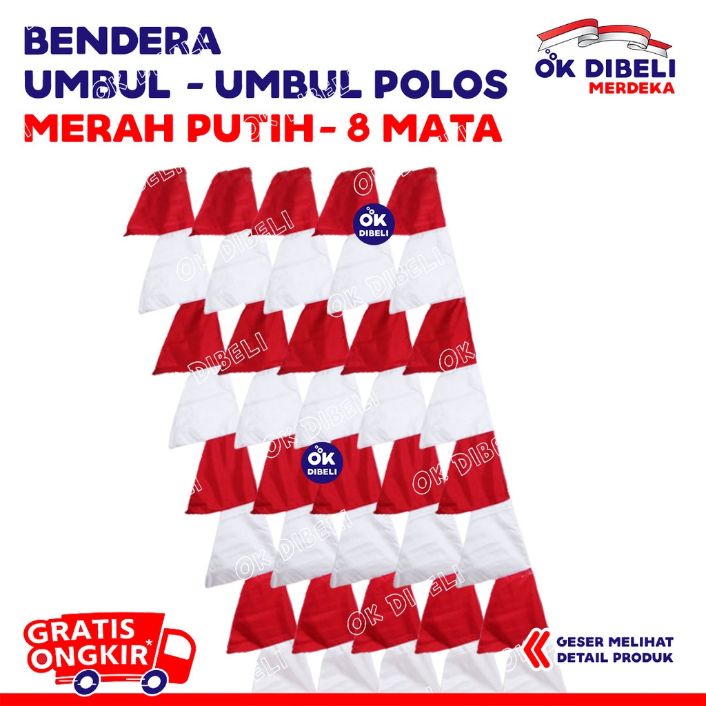 Jual BENDERA UMBUL UMBUL MERAH PUTIH Murah Meriah | Shopee Indonesia