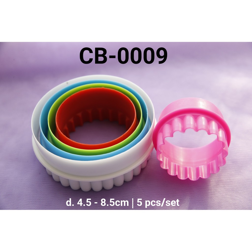 Jual CB-0009 CUTTER EMBOSSER cookie cutter bulat 2 sisi | Shopee Indonesia