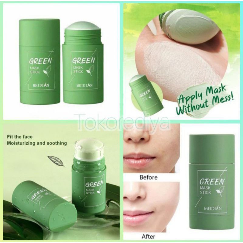 Jual GREEN MASK STICK / STIK MASKER WAJAH TEH HIJAU | Shopee Indonesia