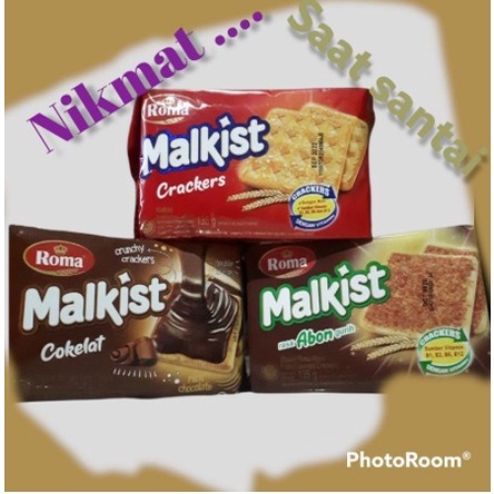 Jual Roma Malkist Abon \ Malkist Coklat \ Malkist Crackers 135 gr ...