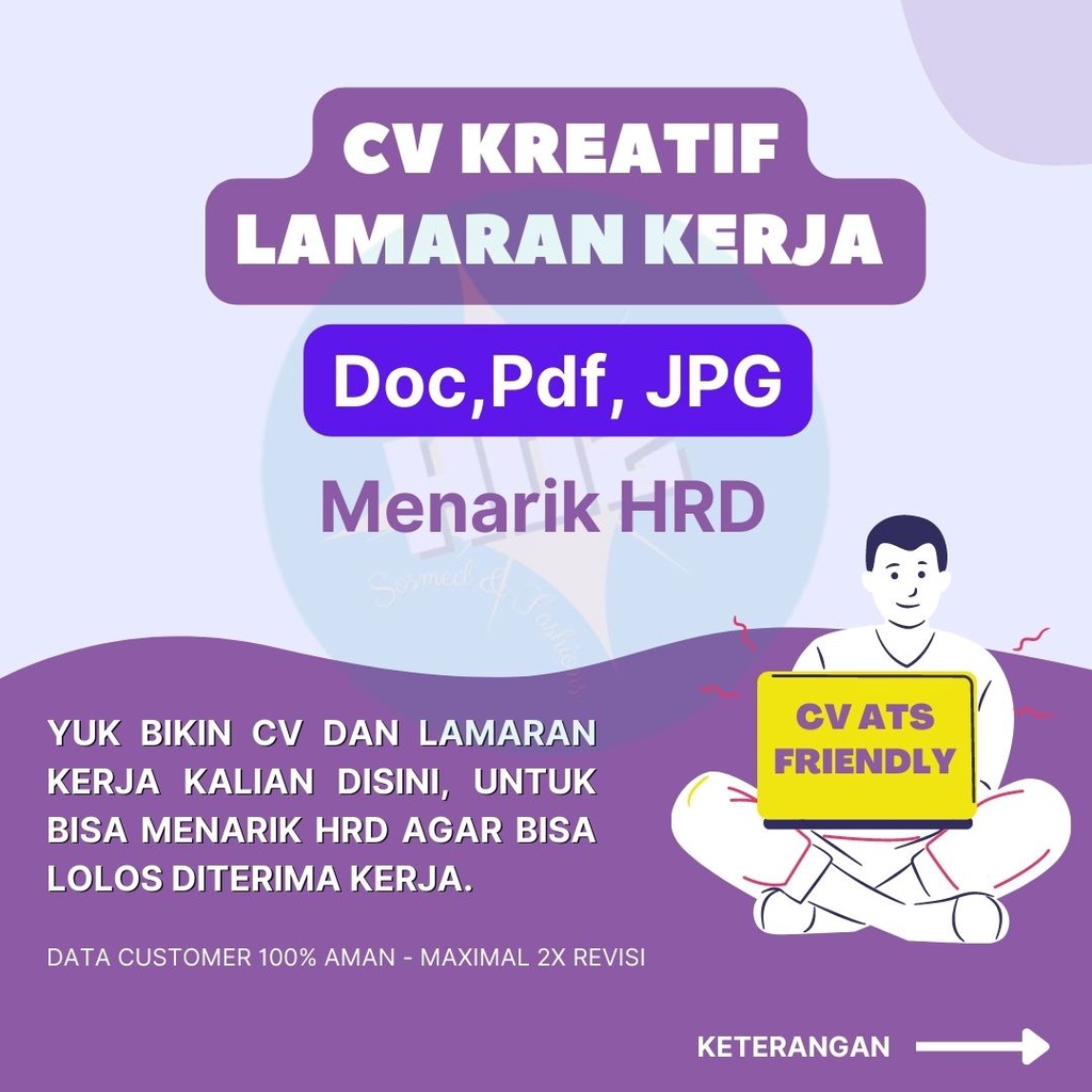 Jual CV KREATIF, CV ATS, DAN LAMARAN KERJA MENARIK (DATA 100% AMAN ...