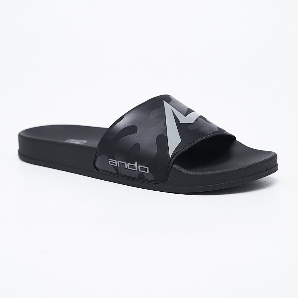 Jual Ando Official Sandal Selop Crank Pria Dewasa - Hitam/Hitam ...