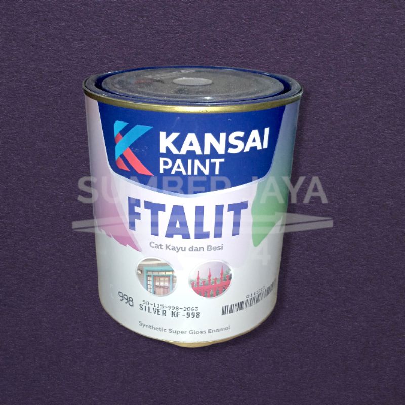 Jual Cat Minyak Ftalit Kansai Paint 1 kg Cat Kayu Cat Besi SILVER ...