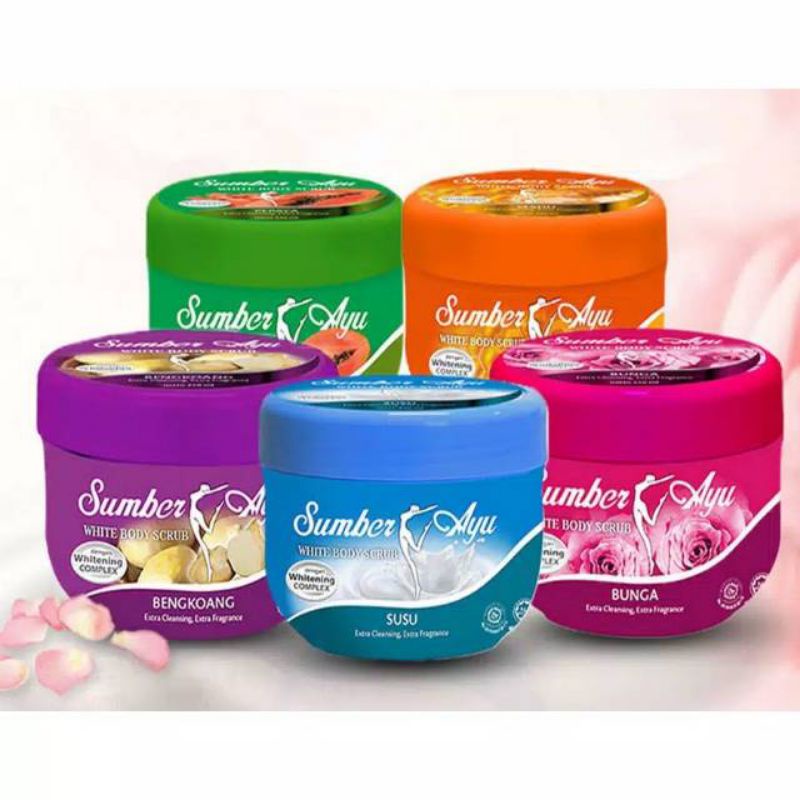 Jual SUMBER AYU BODY SCRUB / LULUR MANDI 5 VARIAN 130gr | Shopee Indonesia