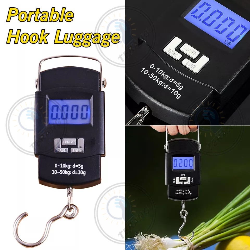 Jual timbangan gantung digital portable scale 50kg berkualitas | Shopee ...