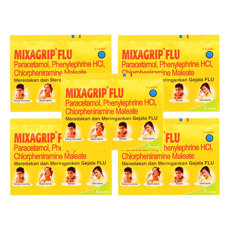 Jual Mixagrip Flu 4 Tablet - 10 Strip | Shopee Indonesia