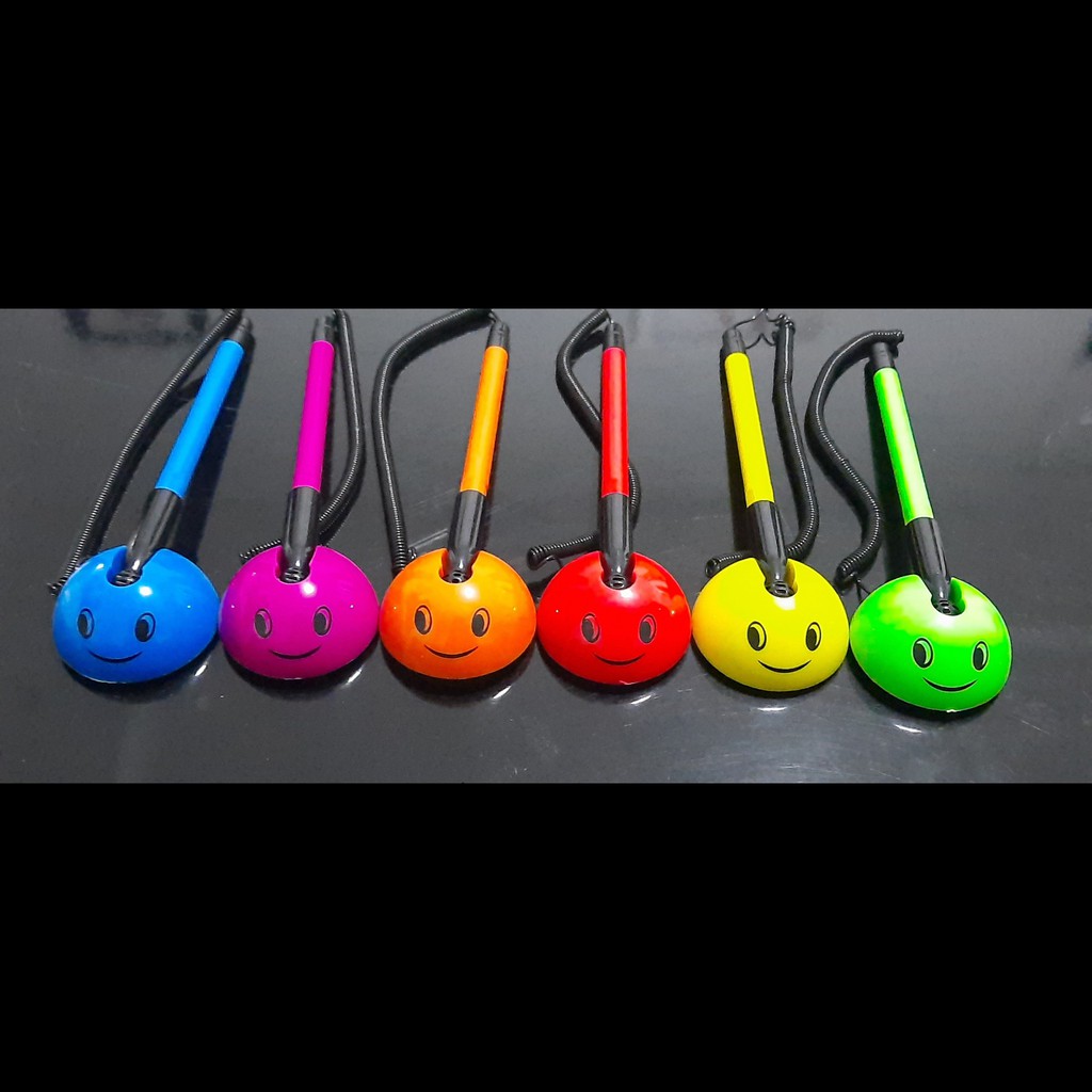 Jual Bolpen Pulpen Pena Meja Desk Tempel Berdiri Spiral Smile 3193 ...