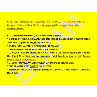 Jual Kotak peluru / boks peluru / box peluru / kotak perkakas/ boks ...