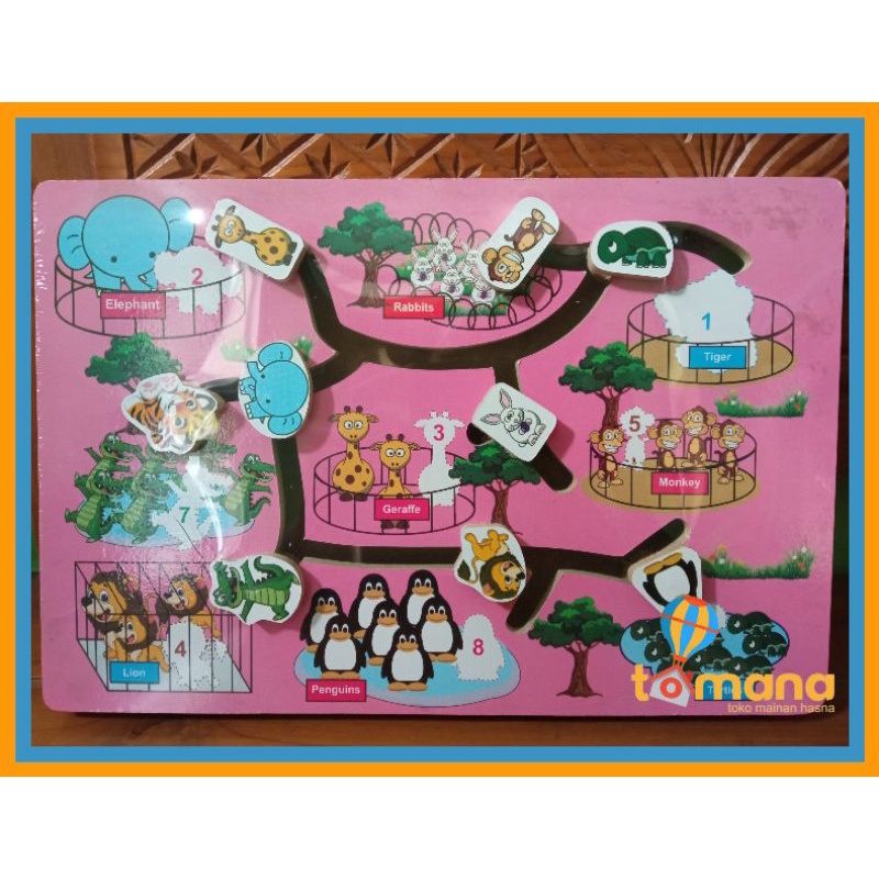 Jual MAZE LABIRIN MENCARI JEJAK BERBENTUK HEWAN SINGA, PENGUIN, BUAYA ...