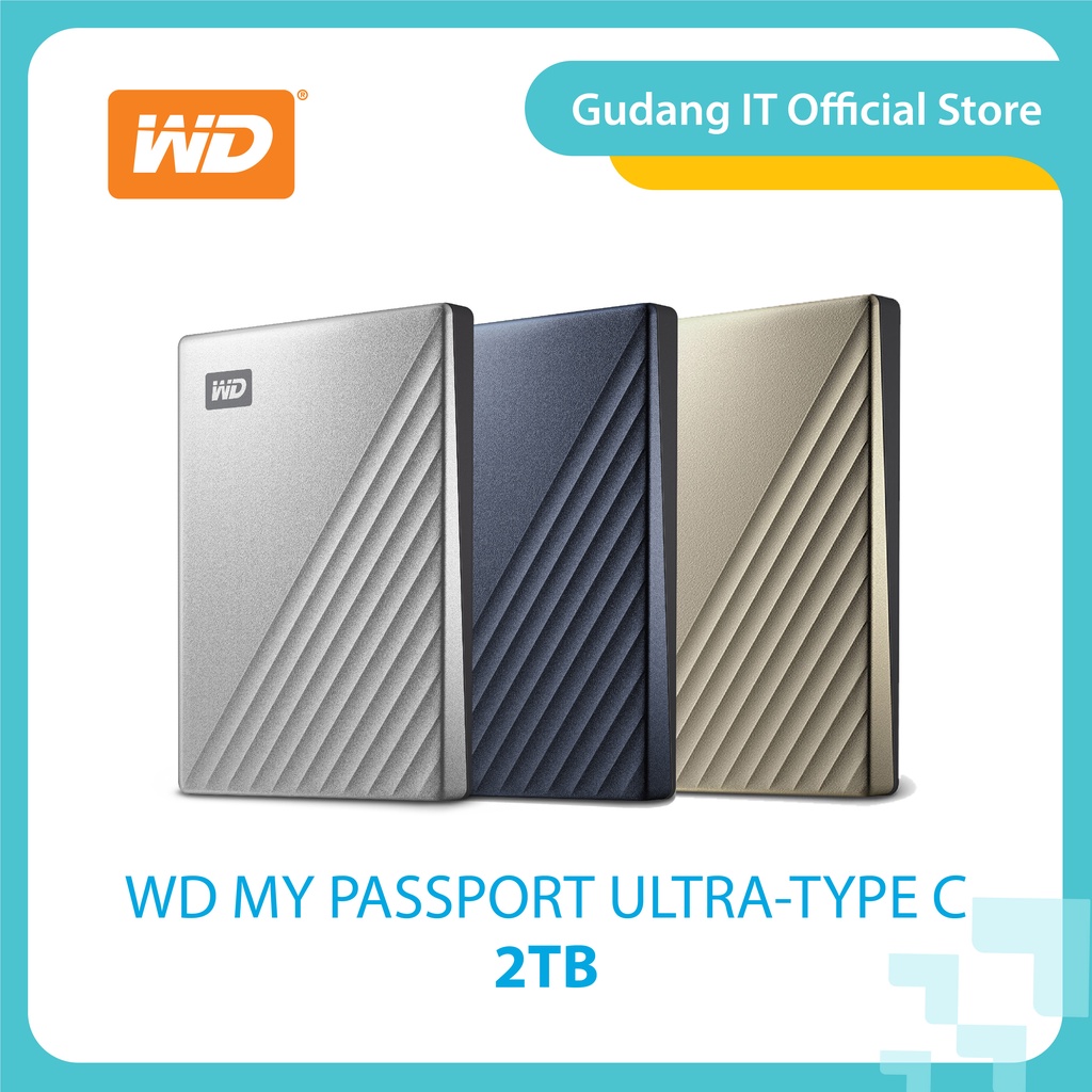 Jual WD MY PASSPORT ULTRA-TYPE C 2TB | Shopee Indonesia