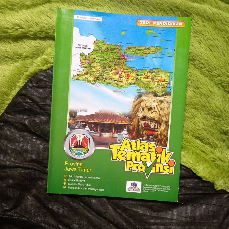 Jual ORIGINAL BUKU PETA ATLAS TEMATIK PROVINSI JAWA TIMUR | Shopee ...