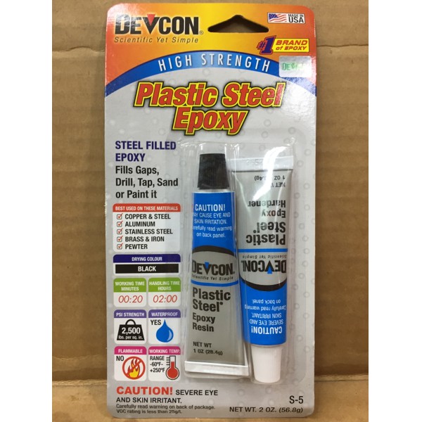 Jual lem devcon plastic steel(resin+hardener) | Shopee Indonesia