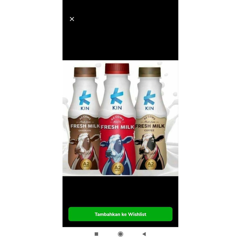 Jual KIN UHT Fresh Milk 200 Ml | Shopee Indonesia