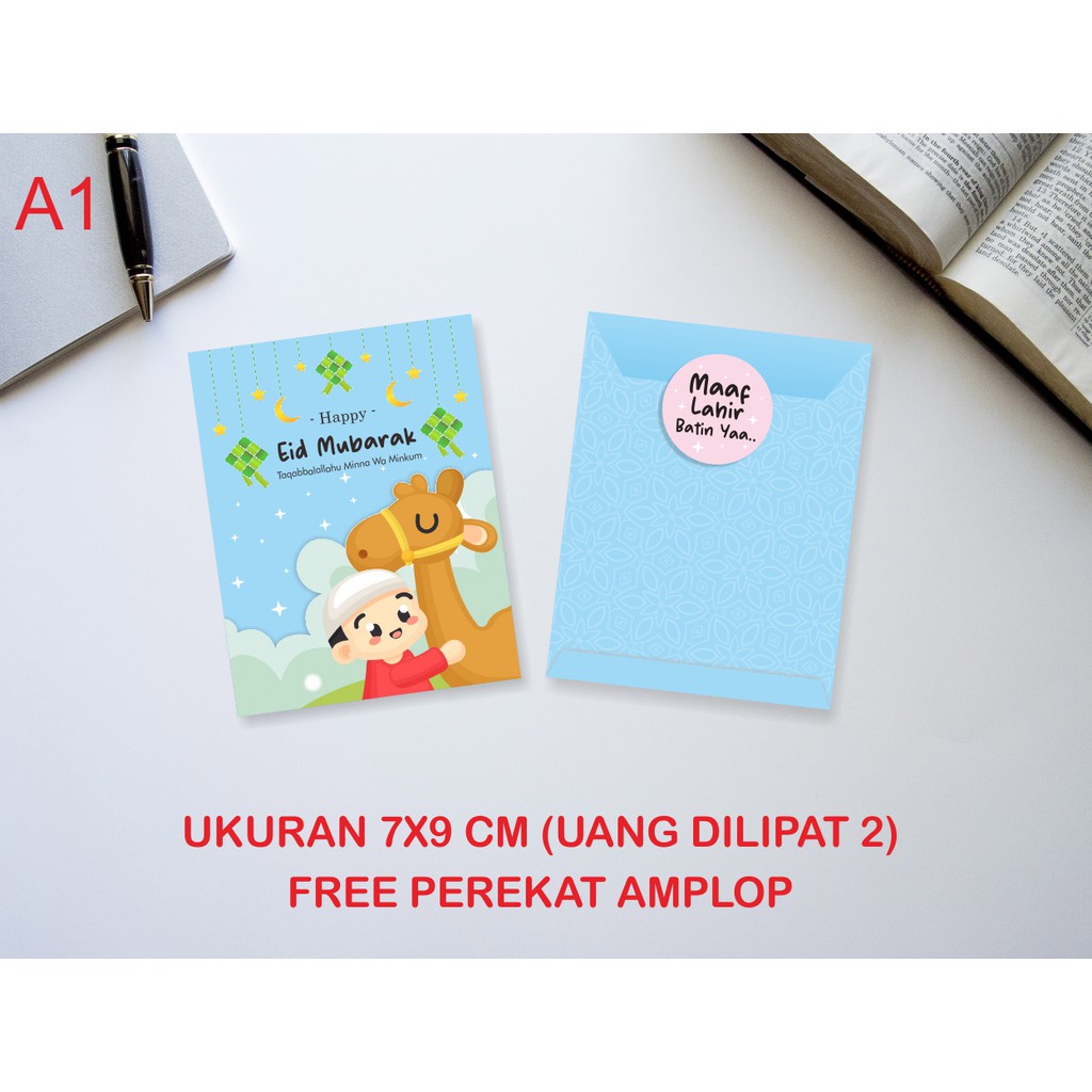Jual Amplop Pendek Uang di Lipat 2 FREE STICKER AMPLOP | Shopee Indonesia