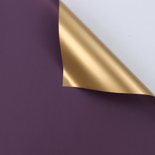 BICOLOR GOLD CELLOPHANE LEMBARAN (58X58CM) - Kertas Bunga Wrapping Paper