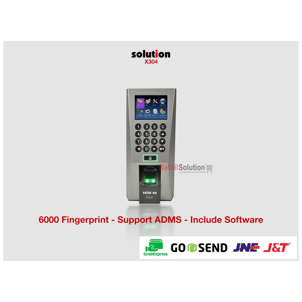 Jual Mesin Absensi Sidik Jari - Solution X304 Fingerprint ADMS Web ...