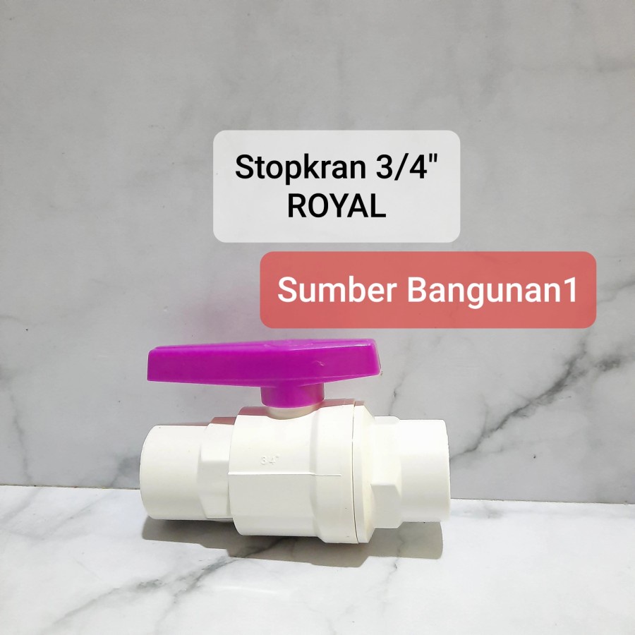 Jual Ball Valve 3/4" Royal Stop Kran 3/4 inc inch stopkran keran pipa ...