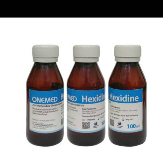 Chlorhexidine gluconate 2% / CHX / hex / hexidine / cairan larutan ...