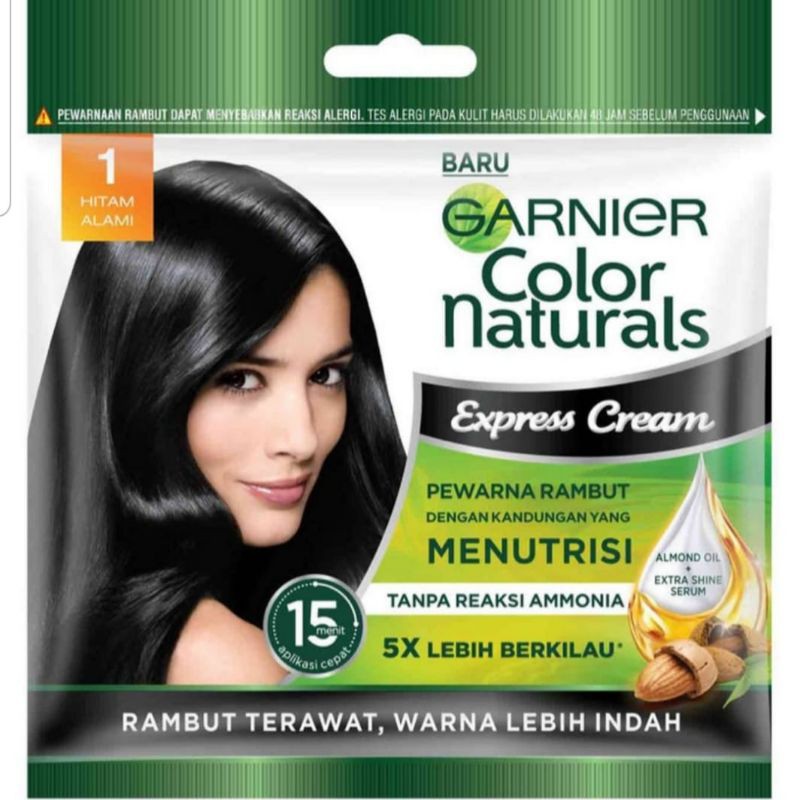 Jual garnier color cat rambut sachet hitam alami Indonesia|Shopee Indonesia