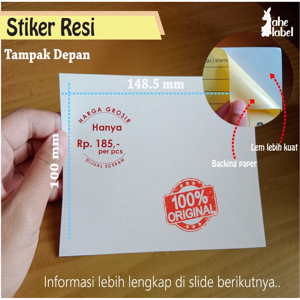Jual STIKER HVS / STIKER RESI / LABEL PENGIRIMAN SERBAGUNA | Shopee ...