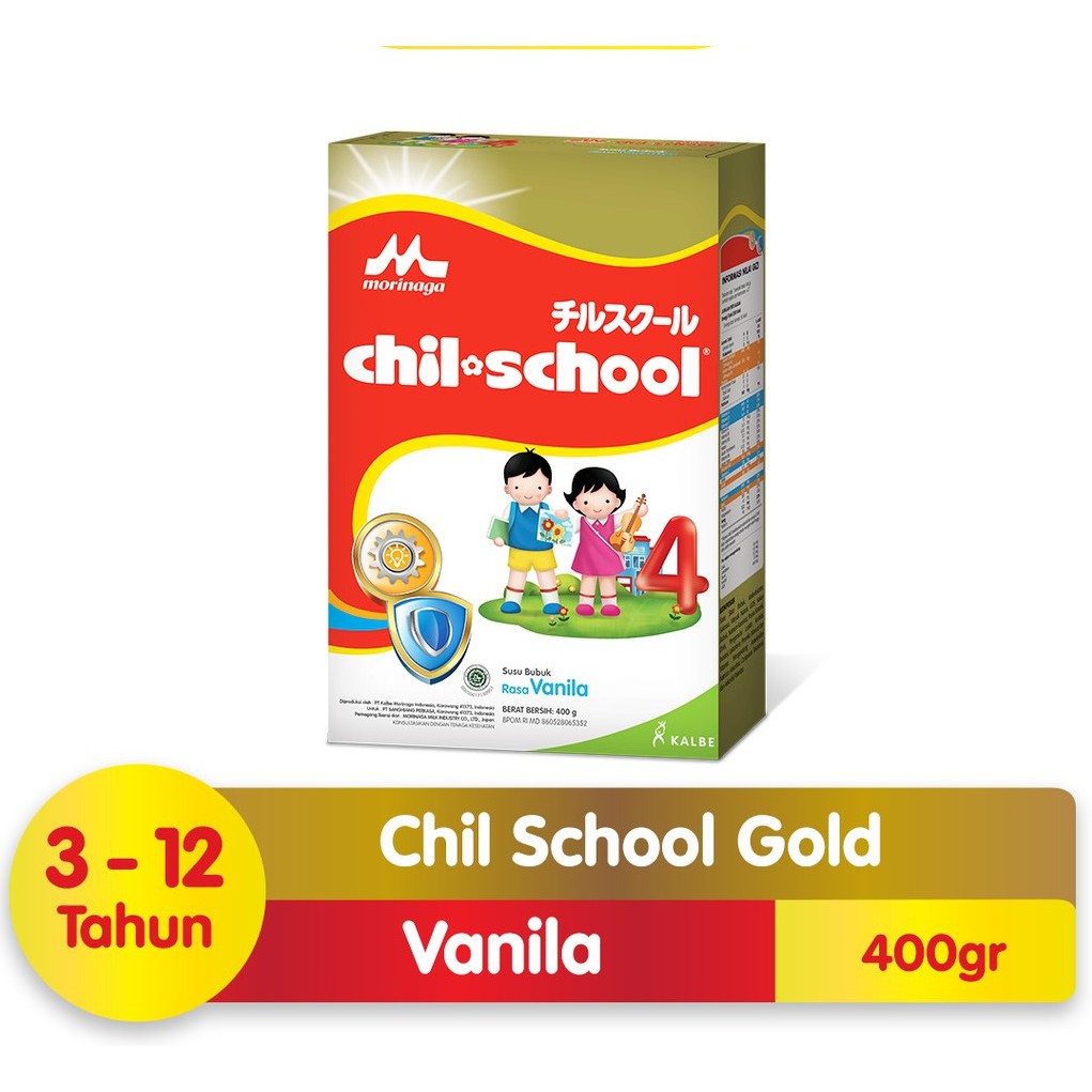 Jual MORINAGA Chil School Gold 4 400 gr Vanila Susu Pertumbuhan Anak 3 ...