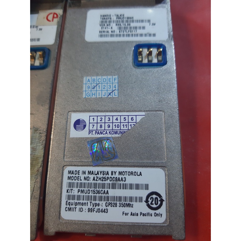 Jual Mesin bahan kanibalan Ht Motorola Gp328 Frekuensi VHF Rangkain PCB ...