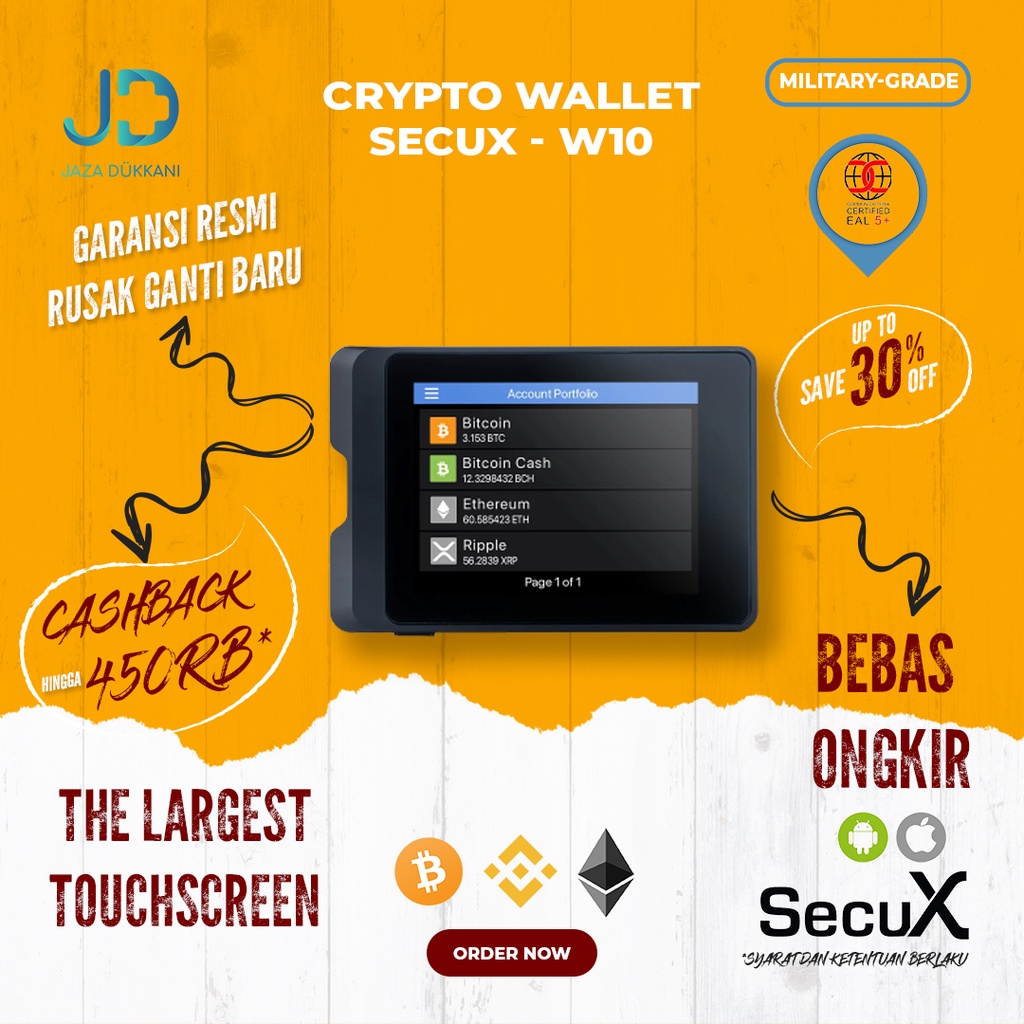 Jual SecuX W10 - Bitcoin / Crypto / Cryptocurrency / BTC BNB ADA ETH ...
