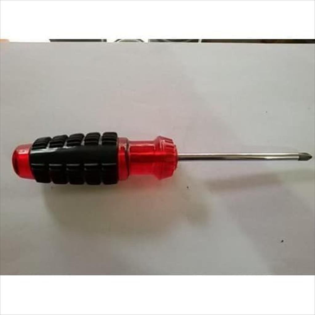 Jual Aneka - OBENG GAGANG KARET 4" Inch - MINUS (-) MIN SCREWDRIVER mdl TEKIRO | Shopee Indonesia