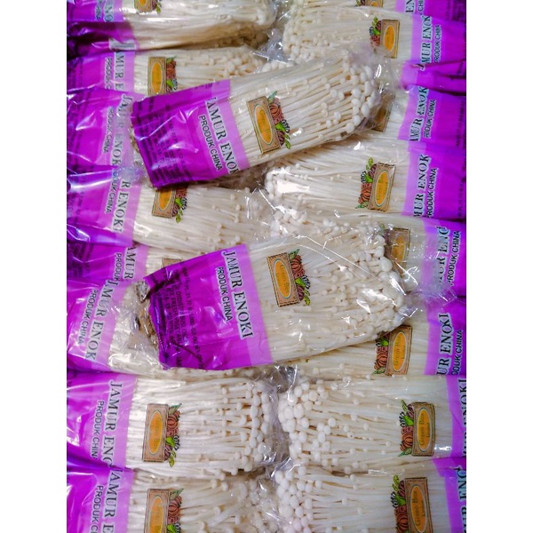 Jual JAMUR ENOKI /ENOKI MUSHROOM 100GR Indonesia|Shopee Indonesia