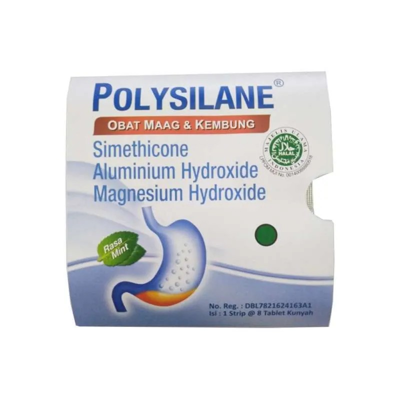 Jual Polysilane 8 Tablet Obat Maag Polisilane Tablet Hisap Poly Silane ...