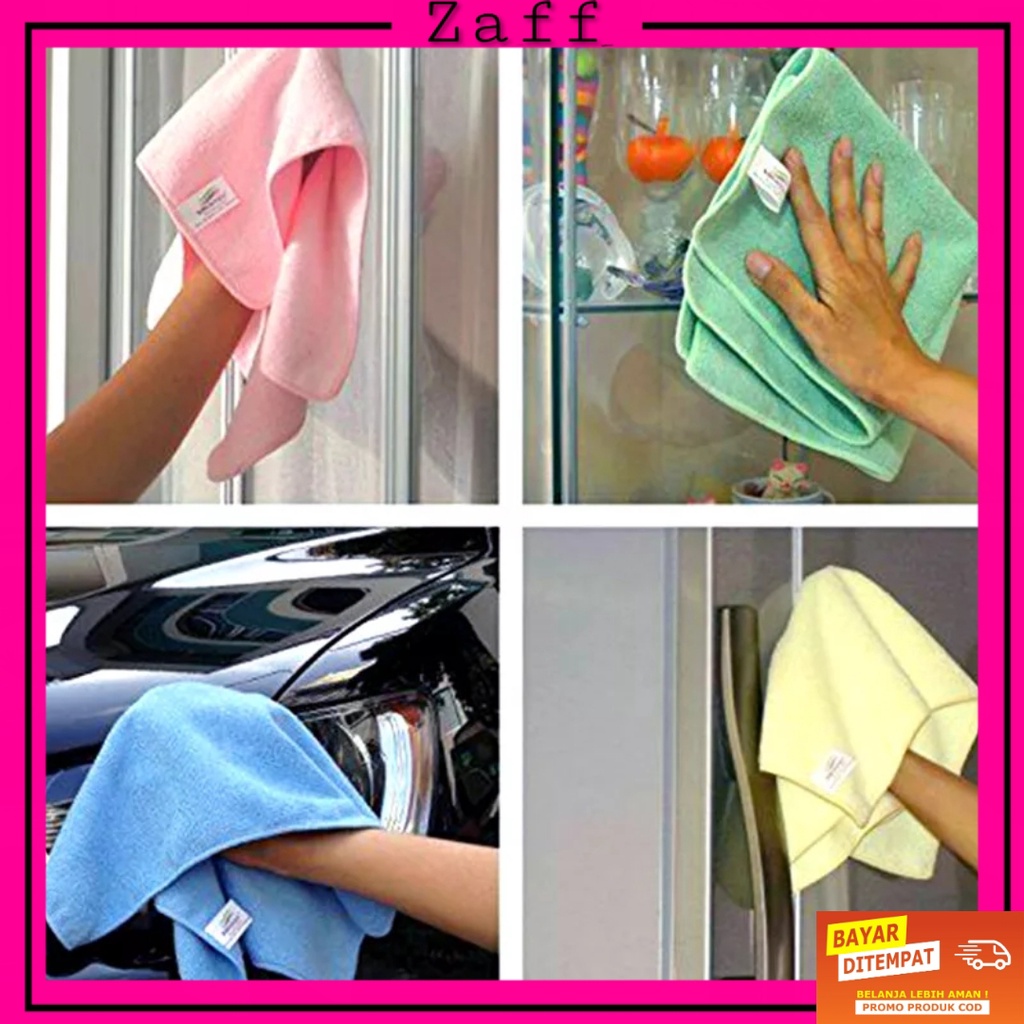 Jual Kain microfiber lap mobil motor dapur cuci piring serbaguna lembut ...