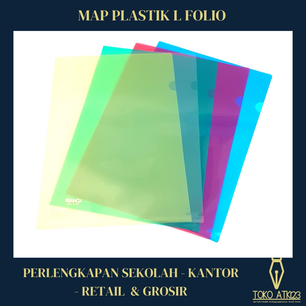 Map Plastik L / Map Bening / Map Transparant Ukuran Folio | Shopee ...