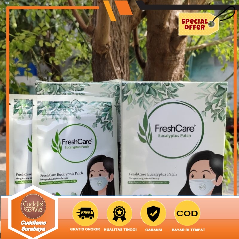 Jual ( DA ) Fresh Care Eucalyptus FreshCare Sticker Masker 1 sachet isi ...